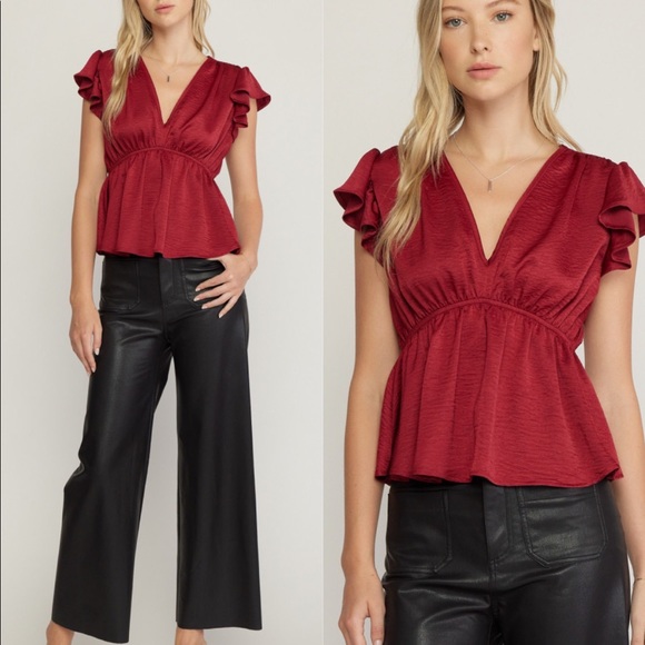 entro | Tops | Entro Peplum Top | Poshmark